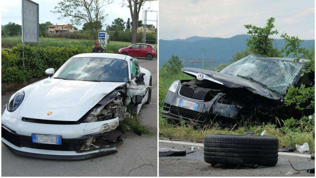 Scontro frontale con una supercar, morta anche la moglie