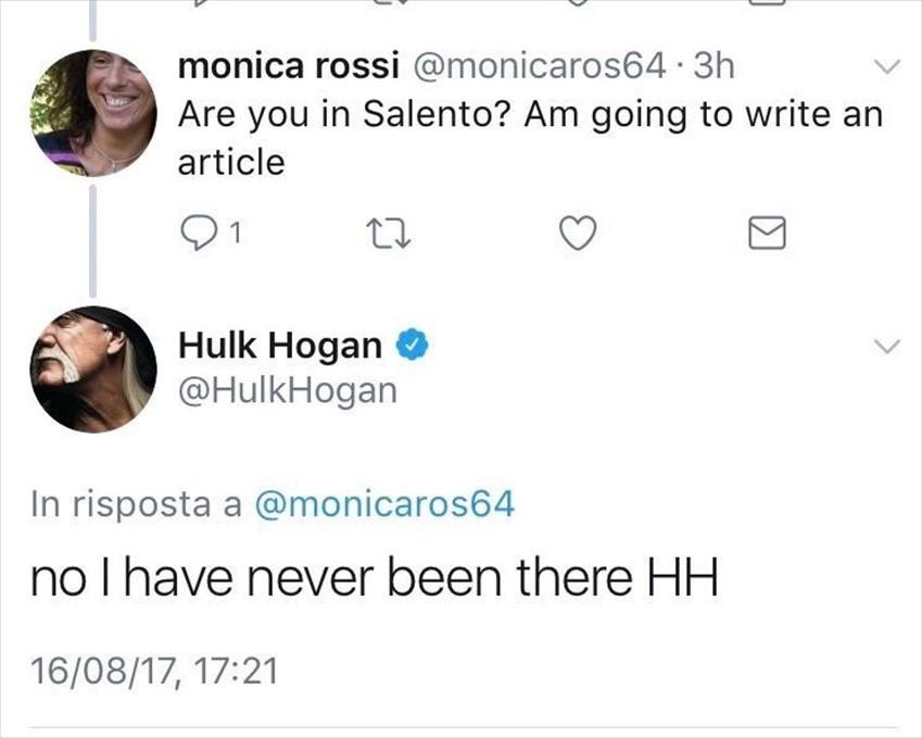 Hulk Hogan a Torre Colimena, vero o falso? La smentita del lottatore