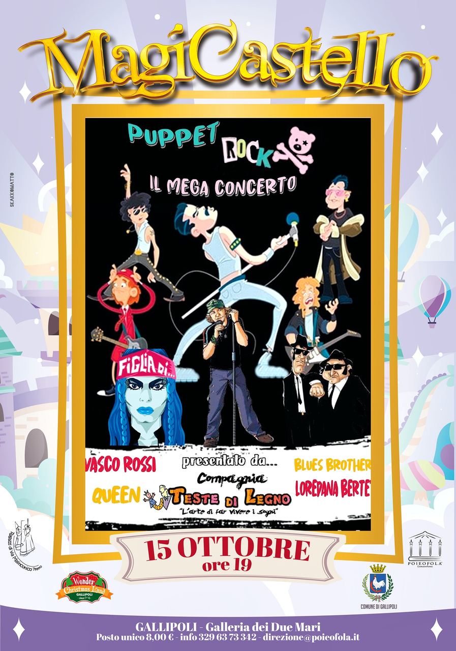 A Gallipoli arriva il “Puppet Rock Tour”